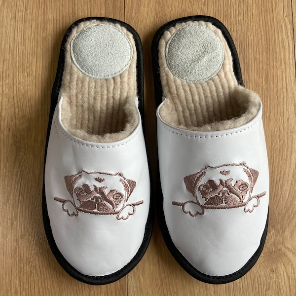 Pug Slippers - Etsy