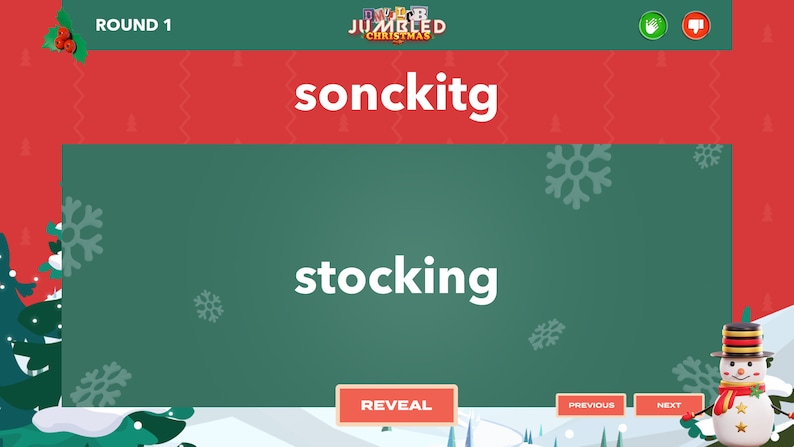 Christmas Anagram Game | Jumbled Powerpoint Party (digital Download) - Etsy