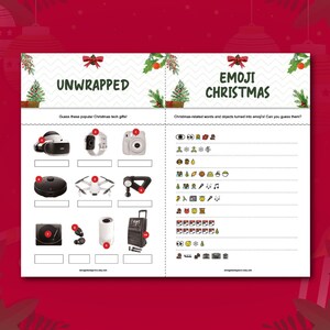 14 Christmas Holiday Games Printable Bundle - Christmas Party Games for ...