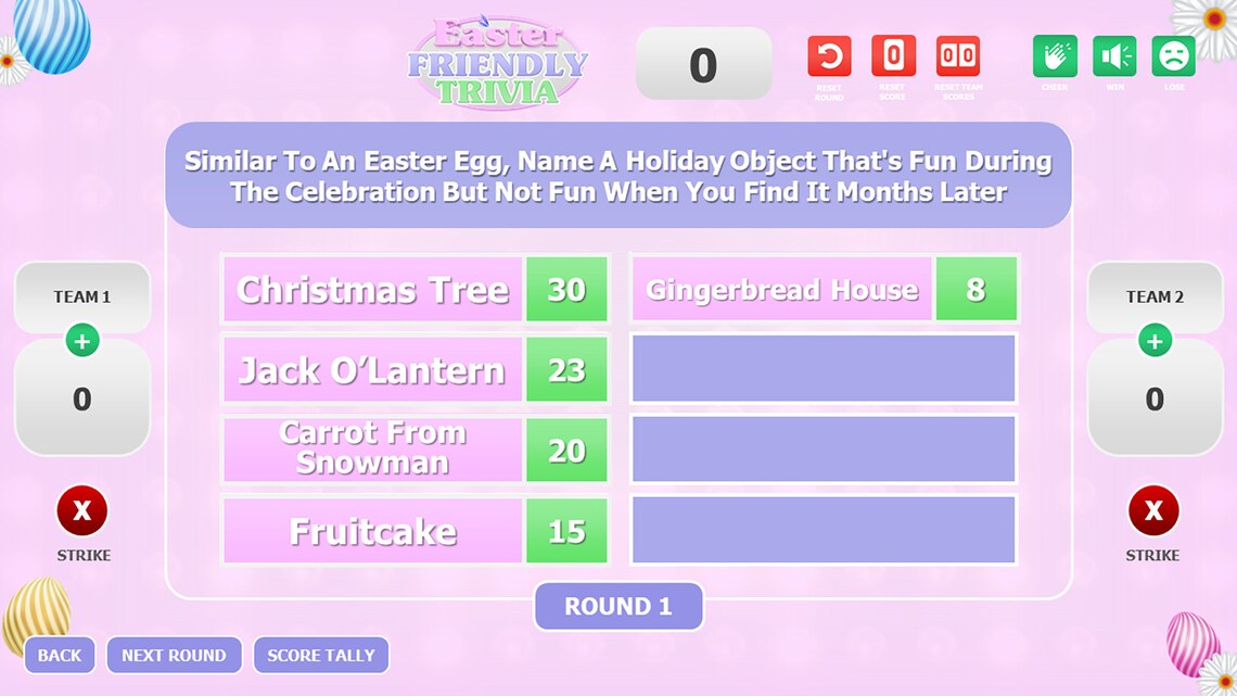 Easter Sunday Friendly Trivia Game Customizable Powerpoint Template ...