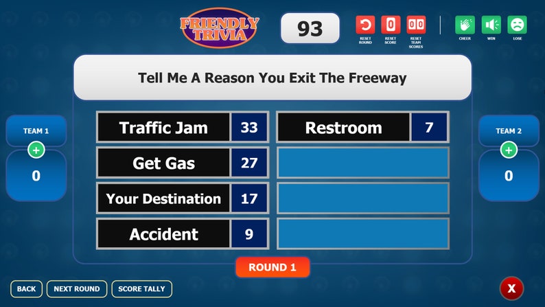 Family Friendly Trivia Game Customizable Powerpoint Template - Mac PC ...