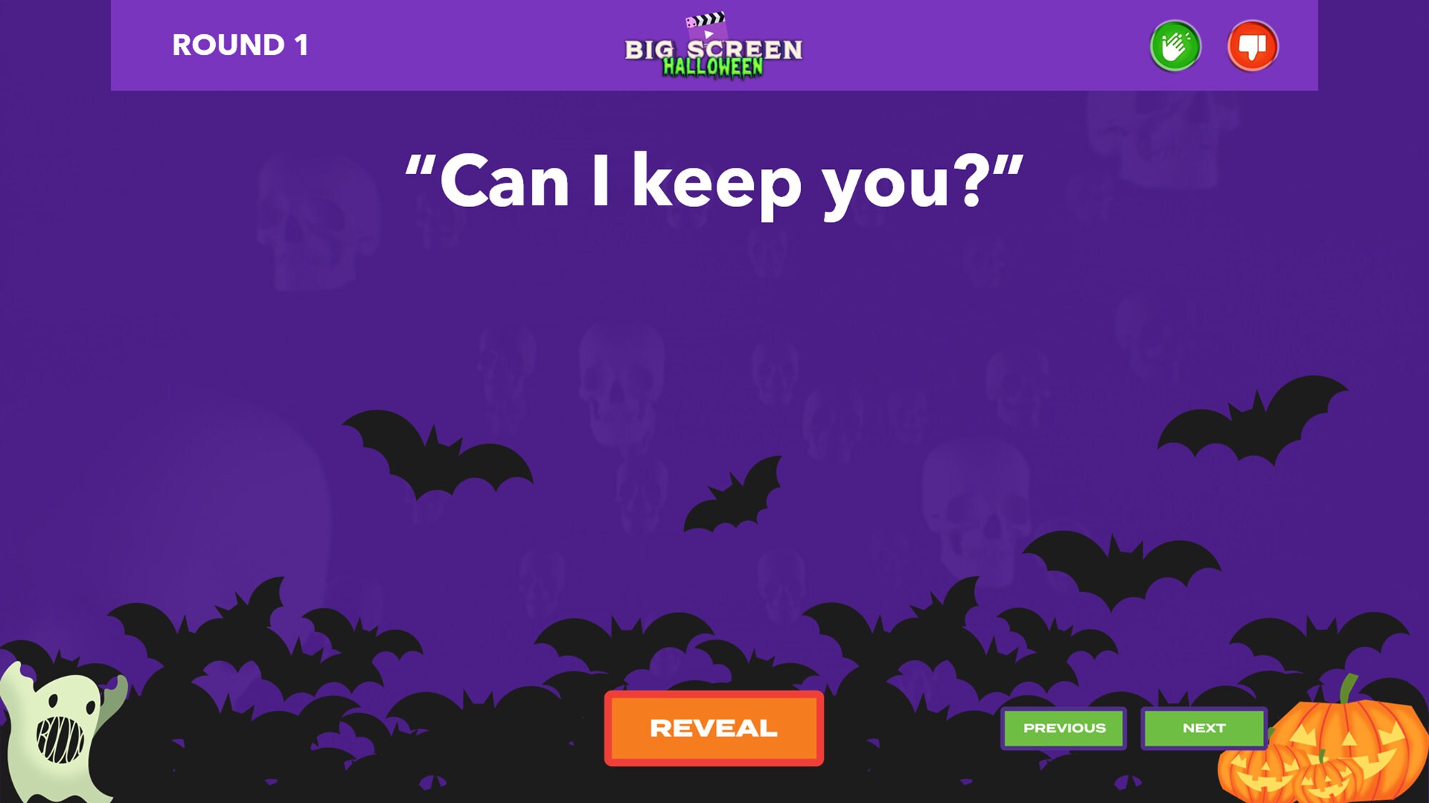 Big Screen Halloween Quote Guessing Powerpoint Game - 24 Rounds Mac PC ...