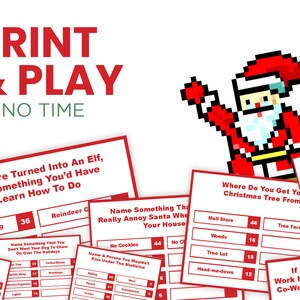 Printable Christmas Friendly Trivia Game - Similar Family Feud Gameplay ...