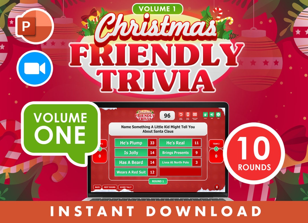 Christmas Trivia Game | Holiday Friendly Trivia Volume 1 Scoreboard ...