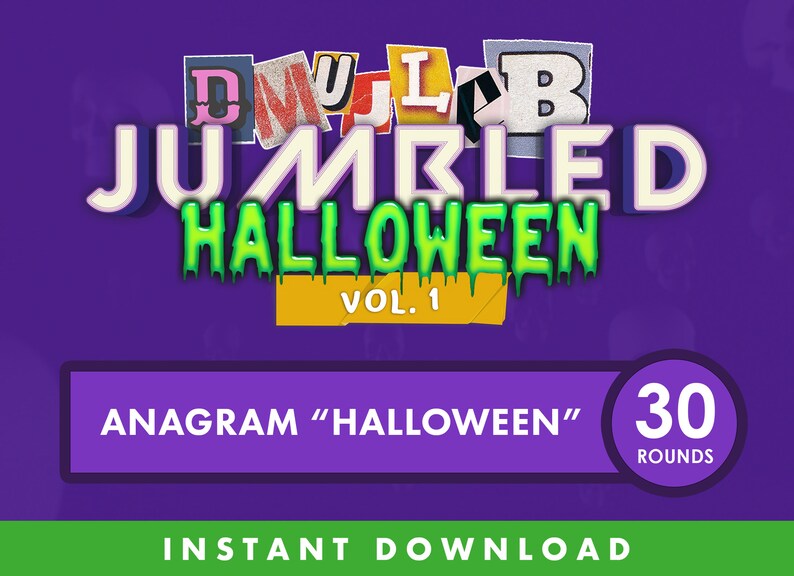 Halloween Anagram Game - Jumbled Word Powerpoint (digital Download) - Etsy