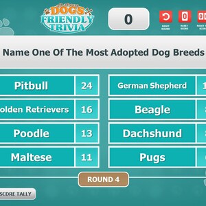 All About Dogs Friendly Trivia Game Customizable Powerpoint Template ...