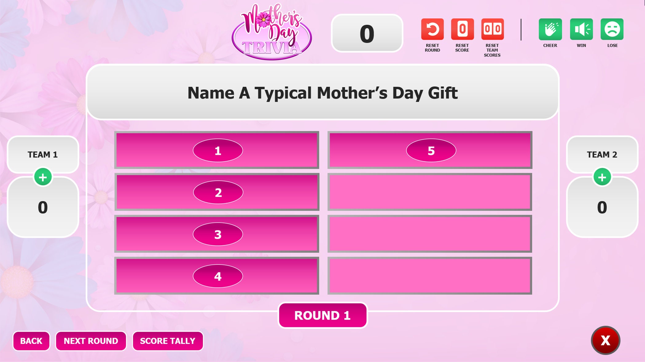 Mother Special Powerpoint | Mother's Day Customizable Game - Feud Style ...