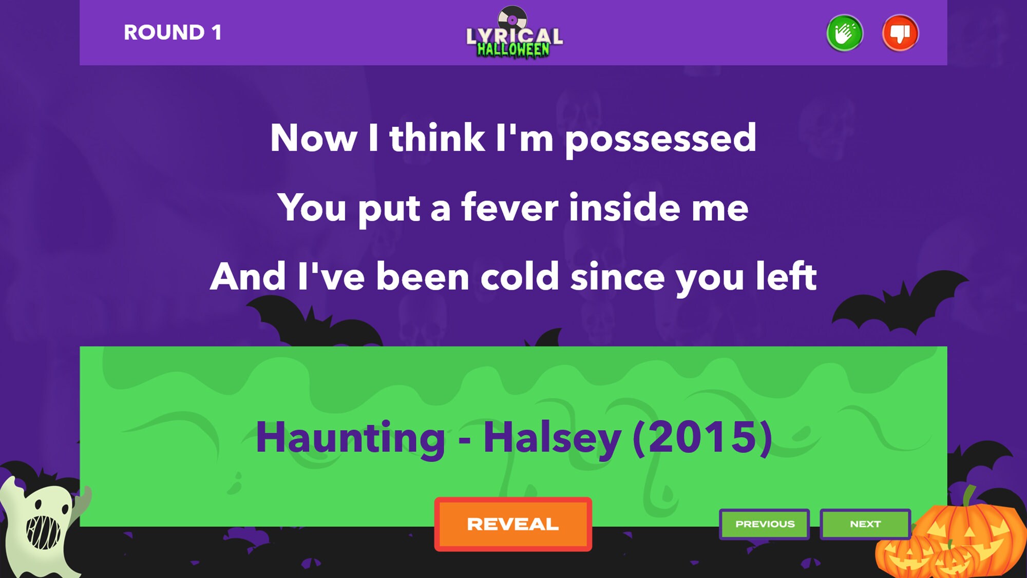 Lyrical 2000-2019 Halloween Song Guessing Powerpoint Game - 16 Rounds ...