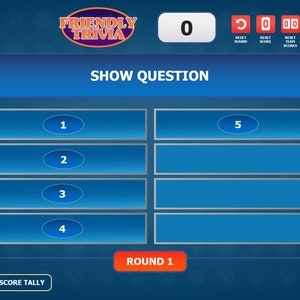 Family Friendly Trivia Game Customizable Powerpoint Template - Mac PC ...