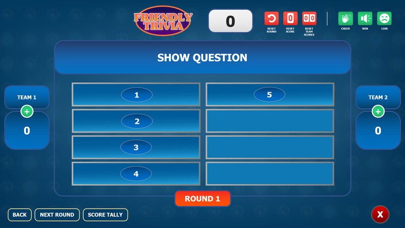 Family Friendly Trivia Game Customizable Powerpoint Template - Mac PC ...
