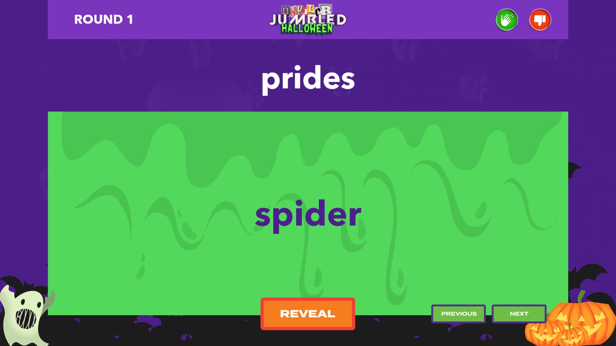 Jumbled Volume 1 Anagram Halloween Guessing Powerpoint Game - 30 Rounds ...