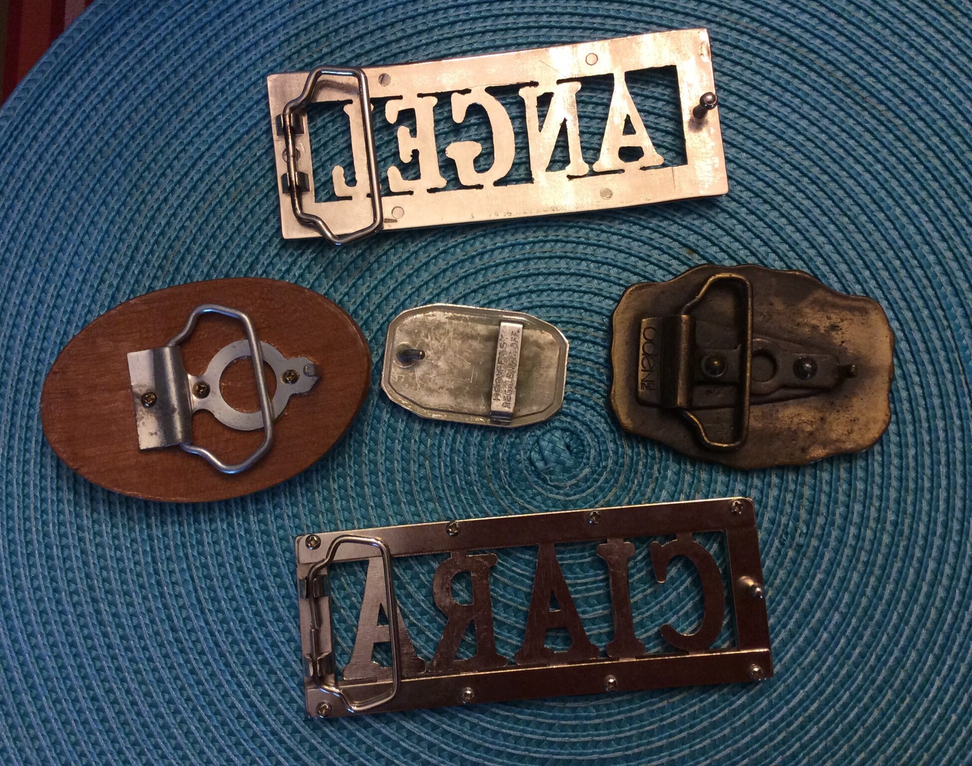 Belt Buckles Names and Letters Vintage Five - Etsy
