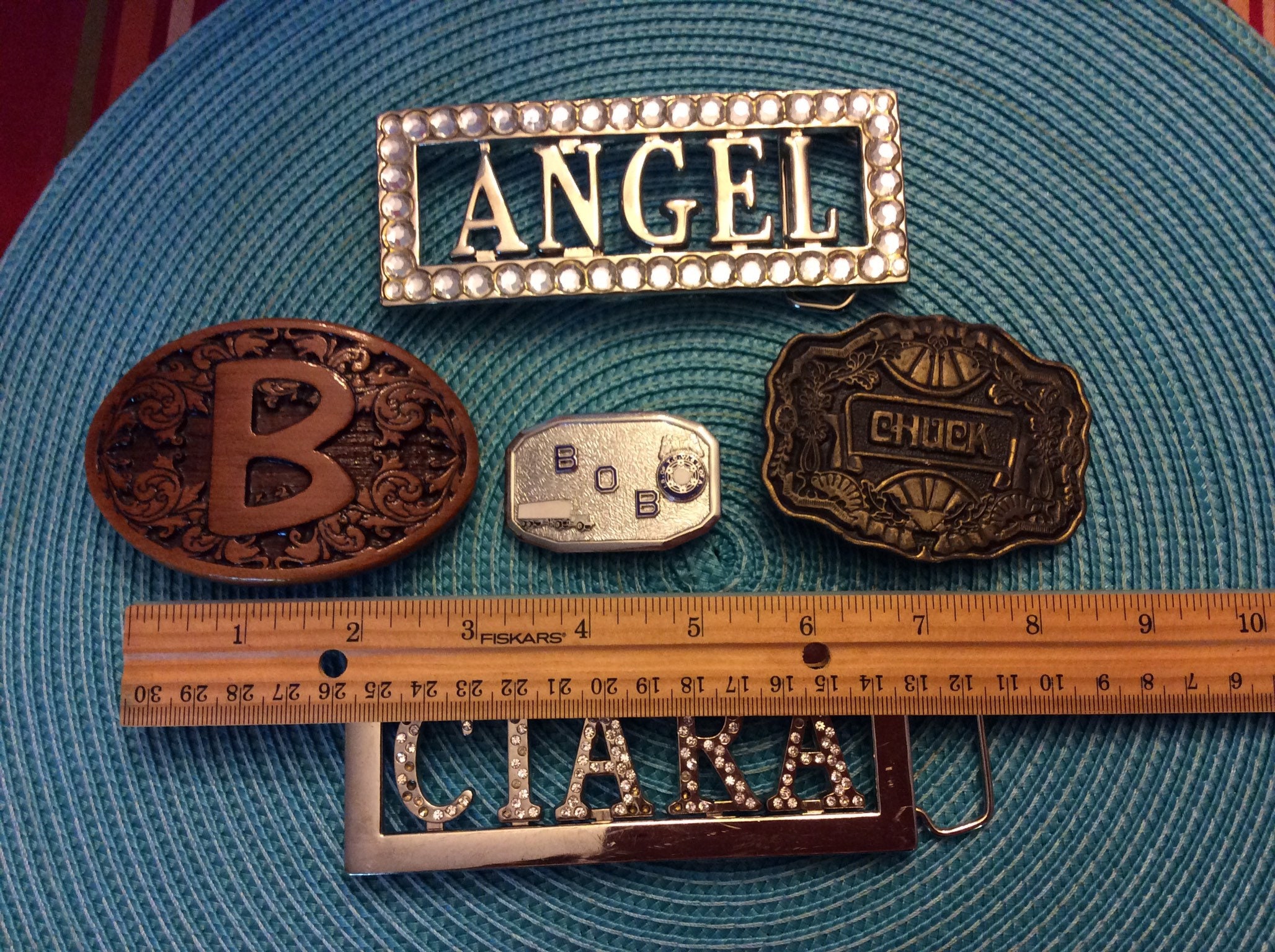 Belt Buckles Names and Letters Vintage Five - Etsy
