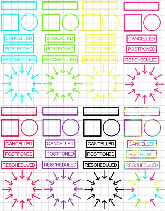 Functional Markup Rubber Stamp Digital Sticker Set | Etsy