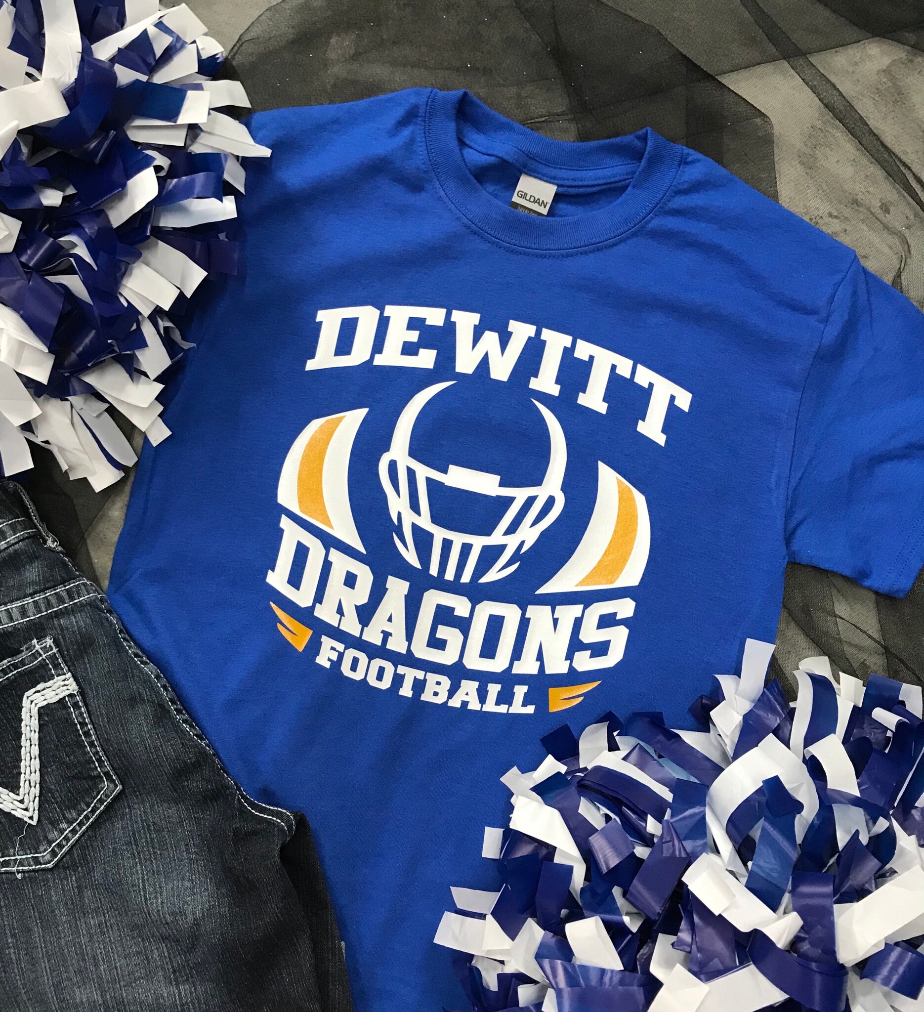 School Spirit Football Shirt Football Shirt Custom Design | Etsy