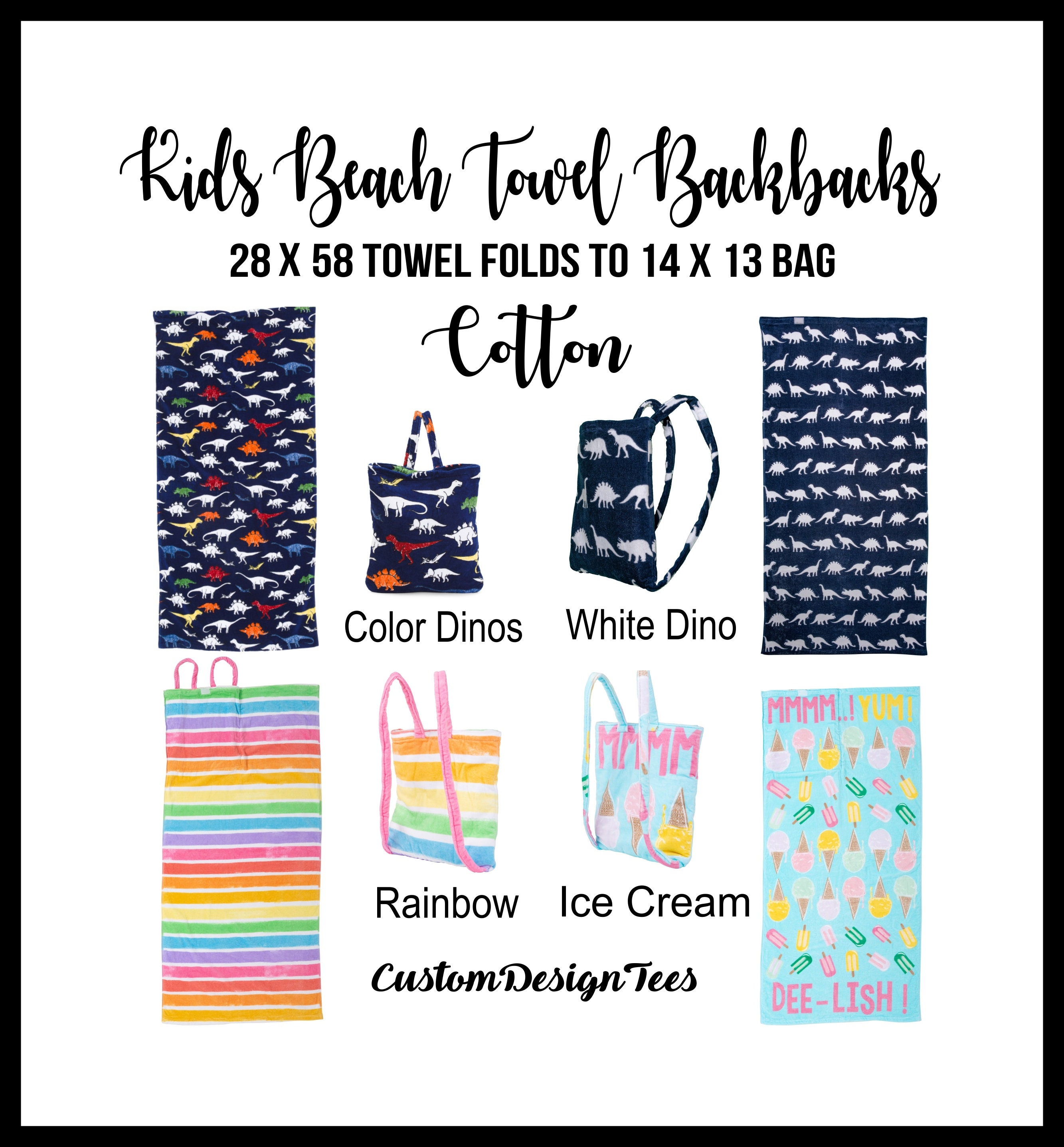 Monogram Beach Towel Embroidered Beach Towel Backpack Beach | Etsy