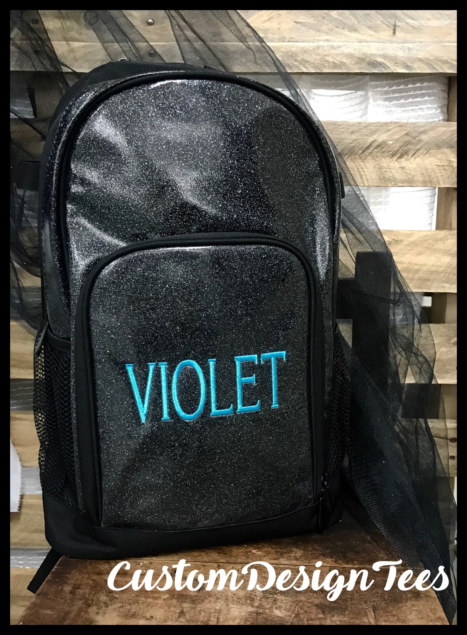 Glitter Backpack Cheer Bag Glitter Gym Bag Custom Design - Etsy