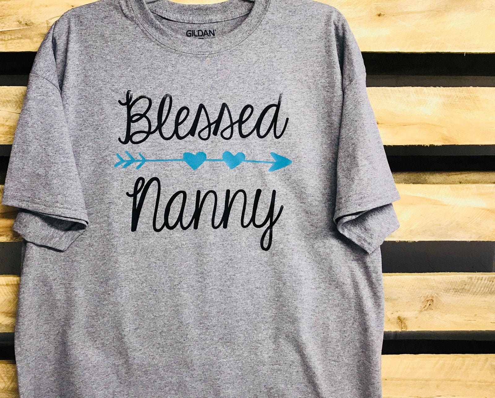 Blessed Nanny Shirt Blessed Mama Shirt Custom Design Tees | Etsy