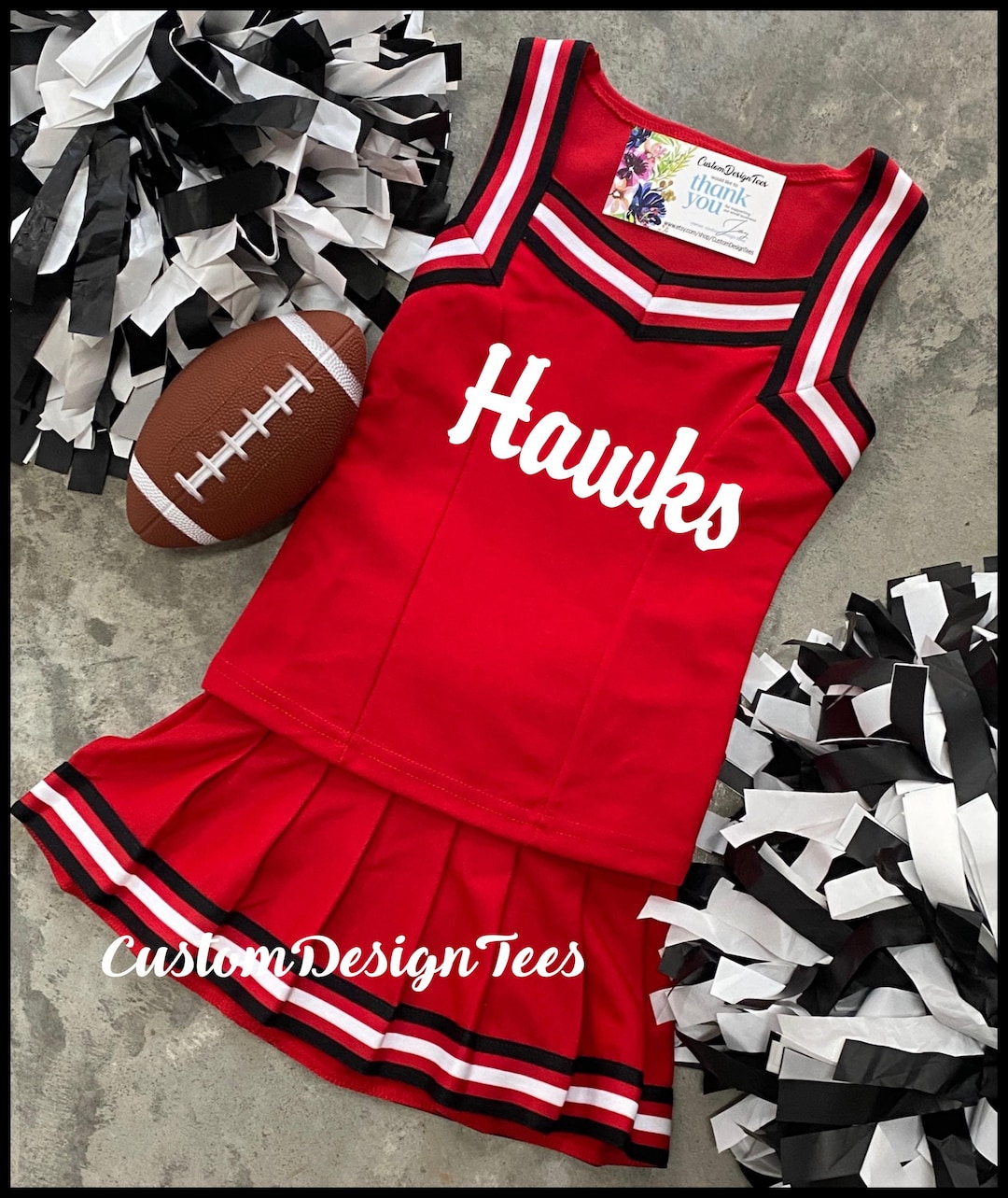 Sale! Red & Black Cheerleader Uniforms , Girls Cheer Uniform, Red Cheer ...