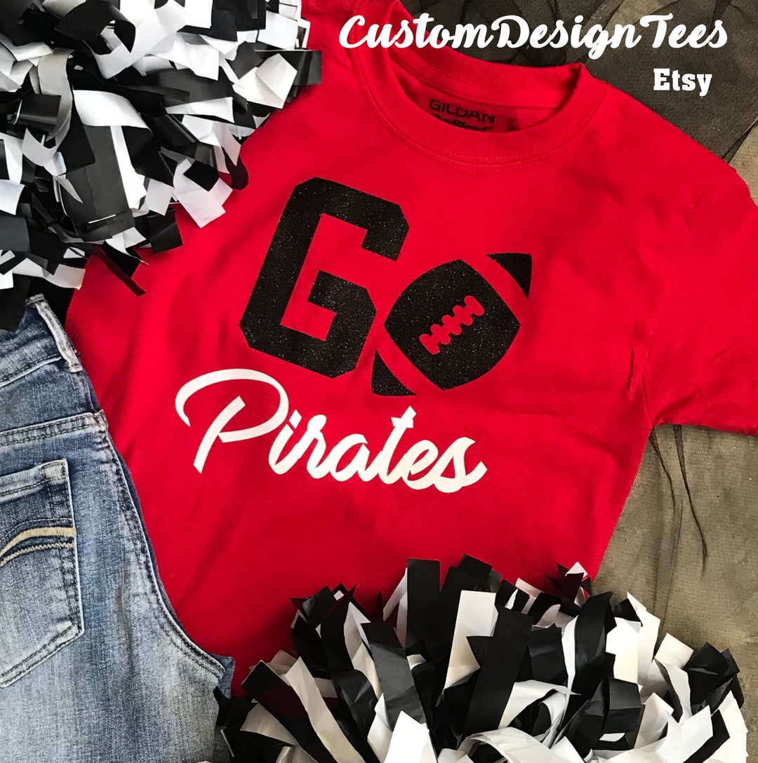 School Spirit Football Shirt, Team Football Shirt, Custom Design Tees ...
