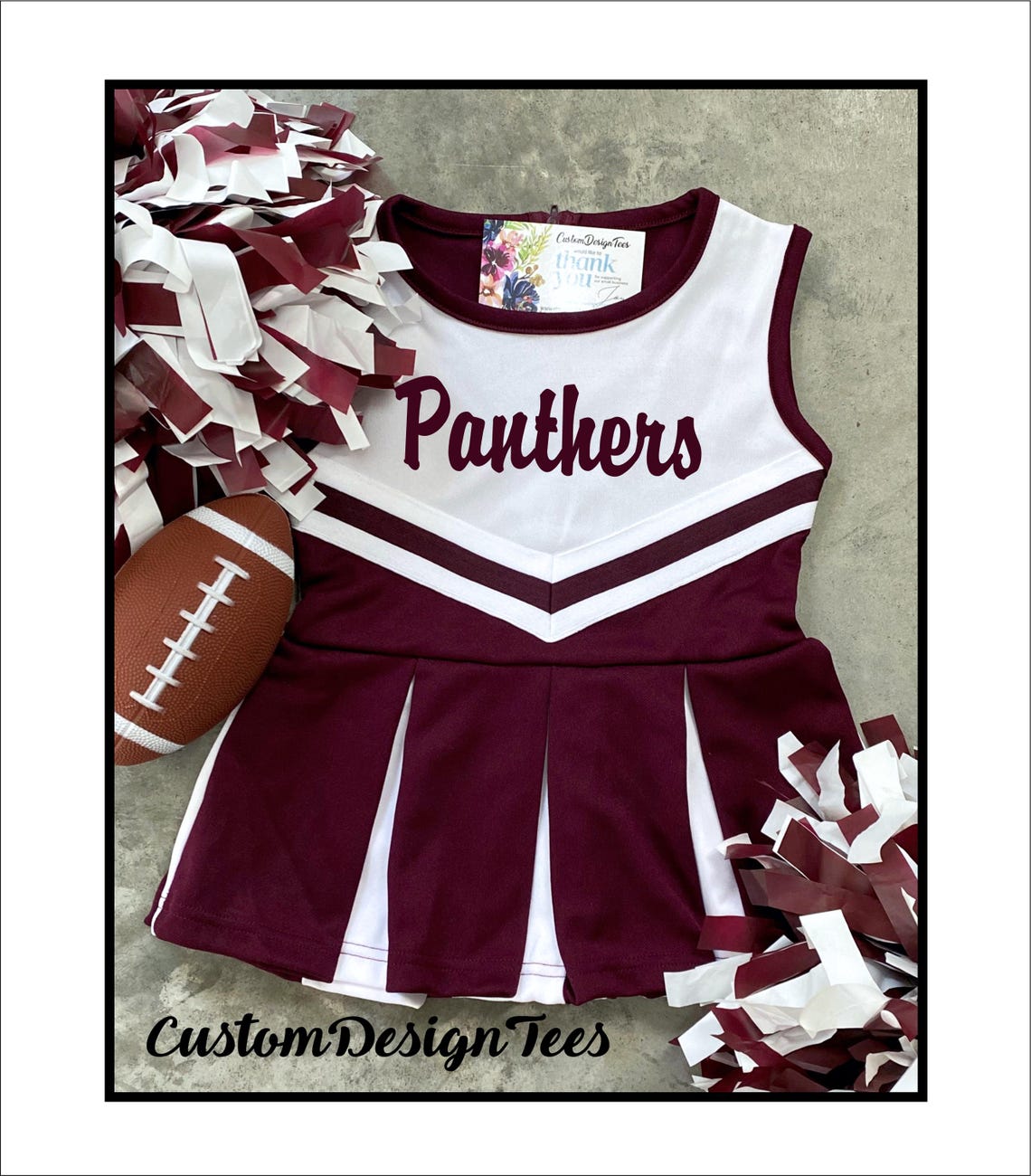 Maroon & White Cheer Uniform, Infant Cheer Uniforms, Custom Cheer ...