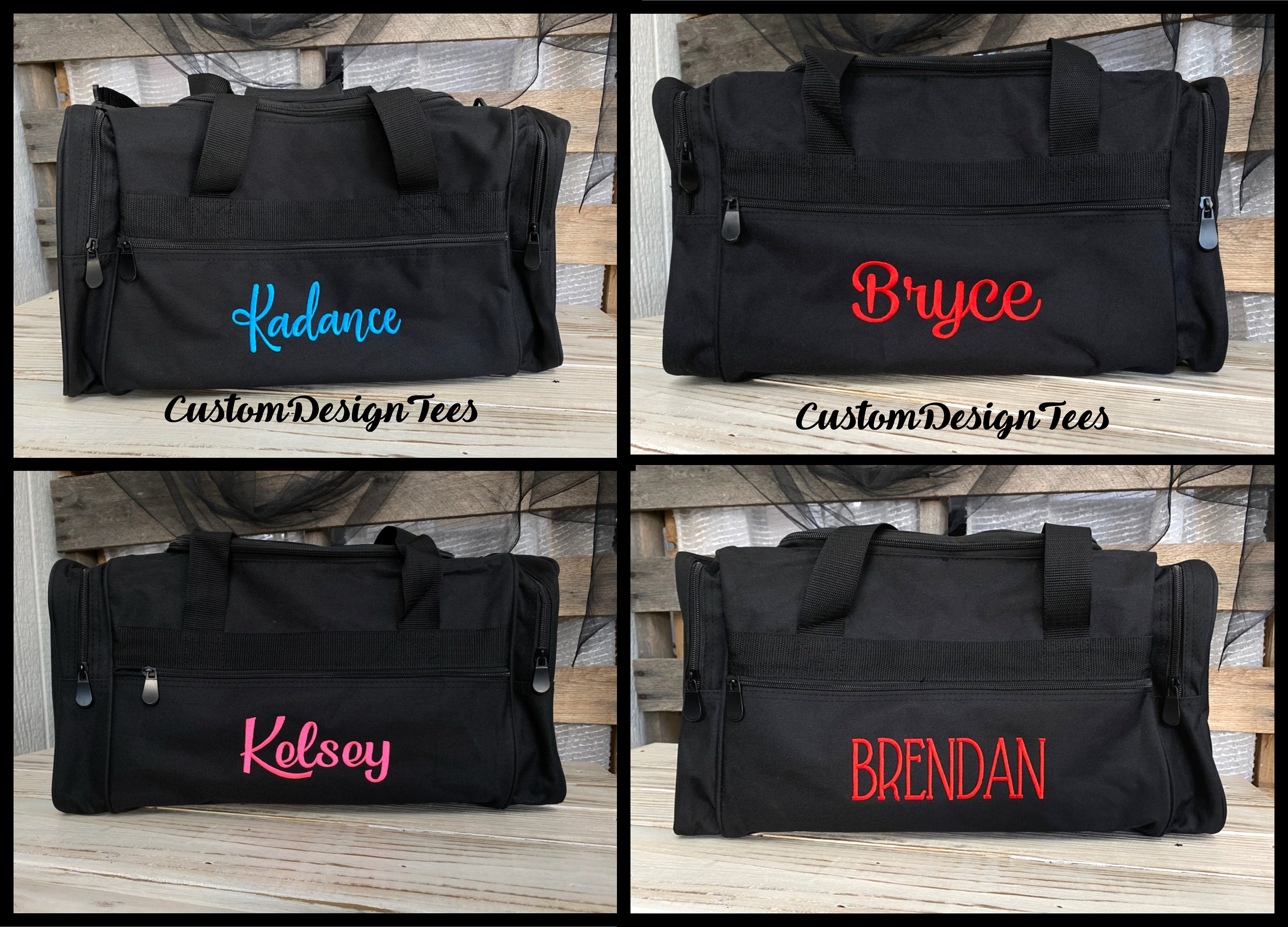 Custom Duffel Bag Personalized Gym Bag Gear Bag Embroidered - Etsy