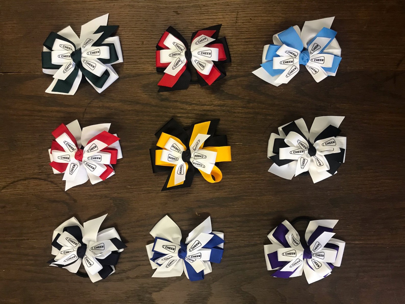 Cheerleader Bows Girls Cheer Bows School Spirit Hair Bows | Etsy