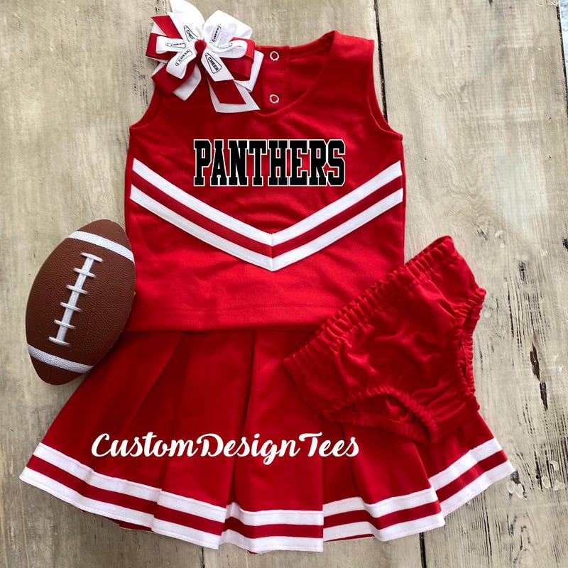 Red Cheerleader Costume - Etsy