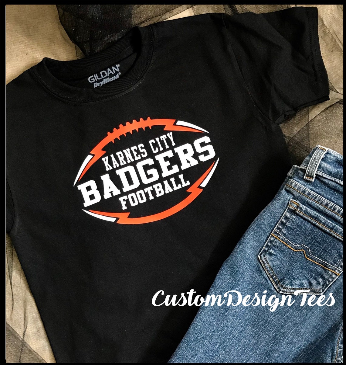 School Spirit Football Shirt Football Shirt Custom Design - Etsy