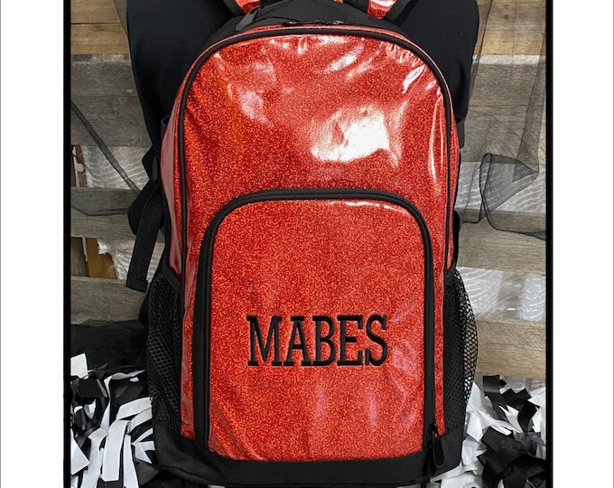 Girls Backpack, Cheer Bag, Glitter Gym Bag, Custom Design Tees ...