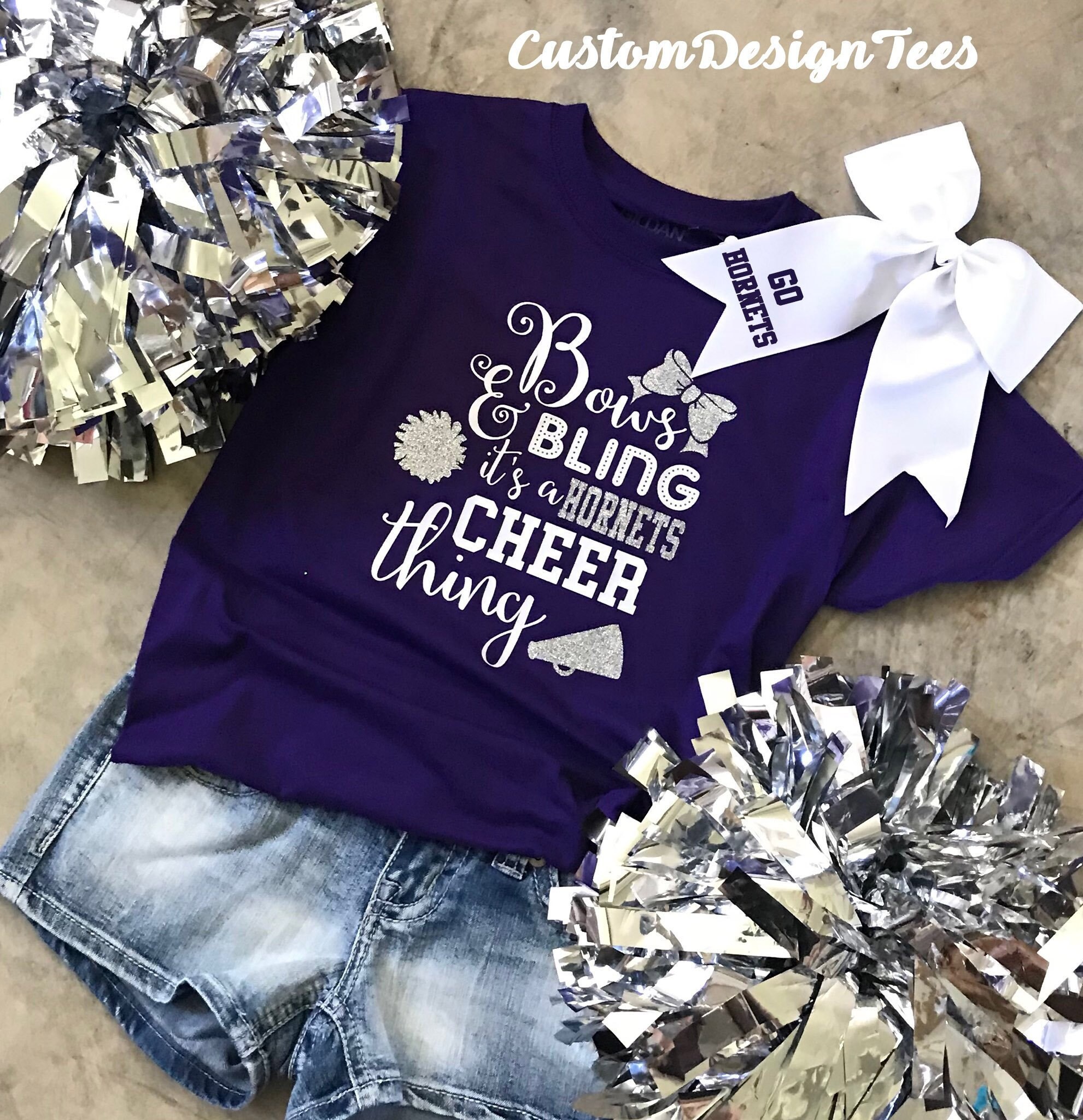 Bows and Bling It's A Cheer Thing Shirt Cheerleaders | Etsy