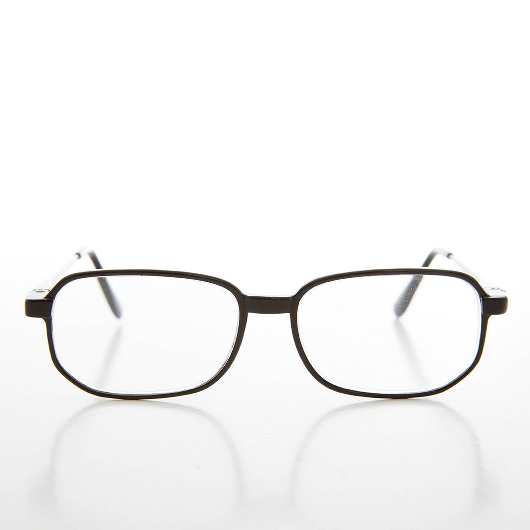 Small Black Rectangle Reading Glasses - Chris - Etsy
