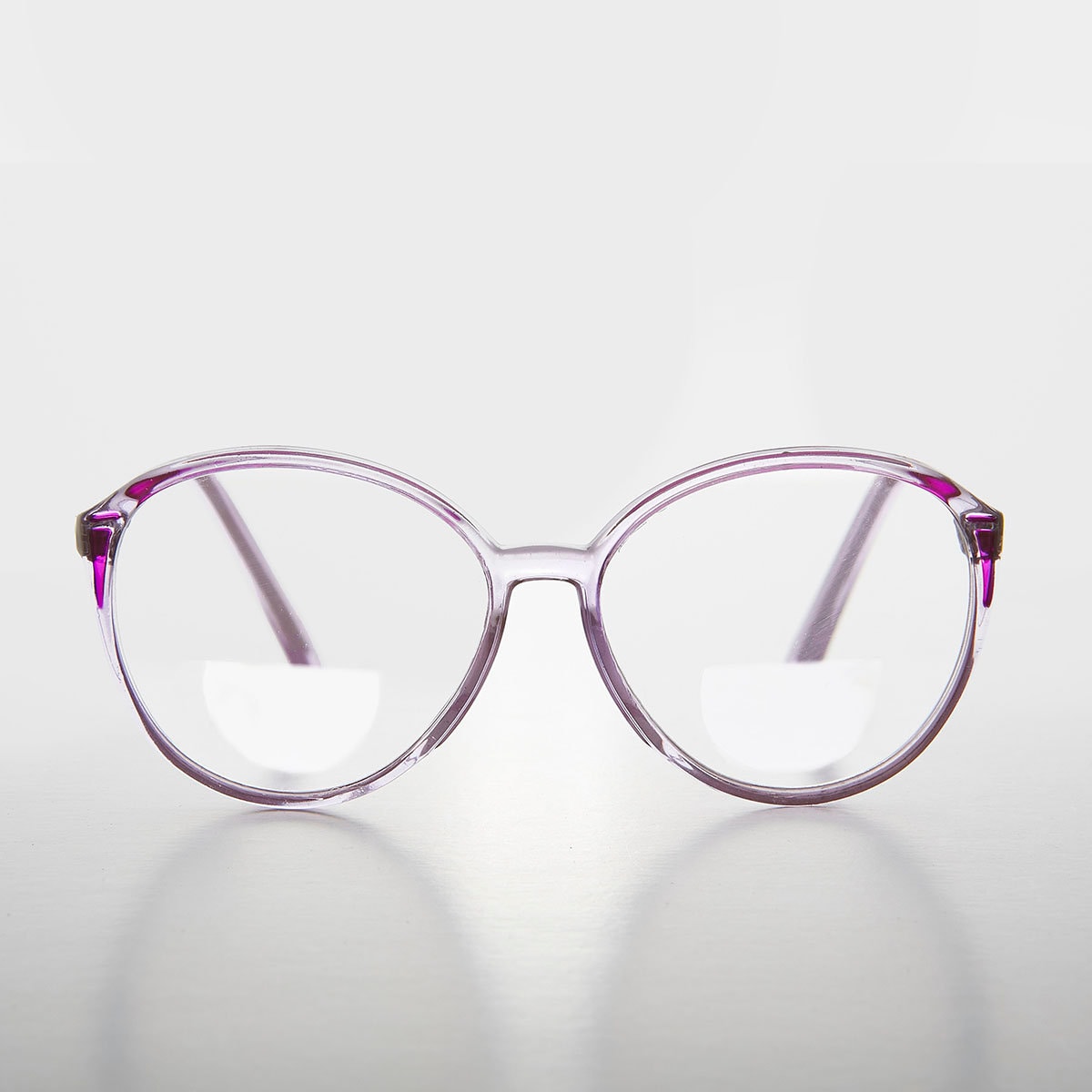 Bifocal Purple Round Reading Glasses - Vir - Etsy