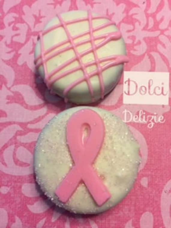 Pink Breast Cancer Treats Chocolate Covered Breast Cancer - Etsy