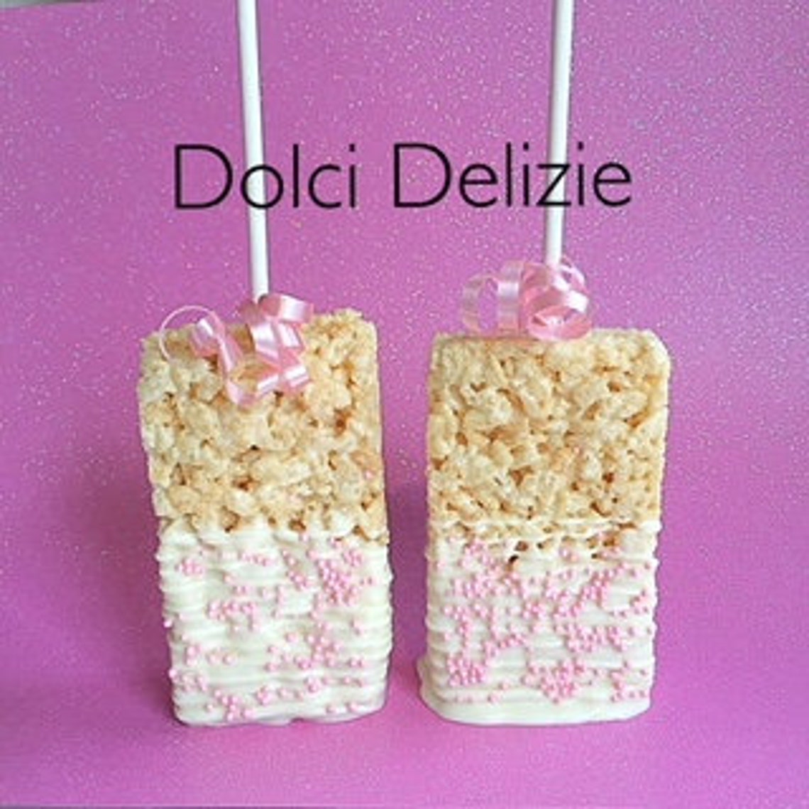 Pink Rice Krispie Treats, Pink Rice Krispy Treats, Pink Favors, Pink ...