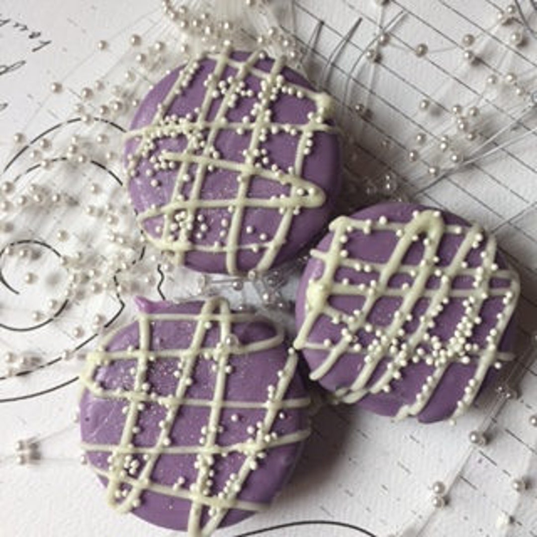 Purple Oreos, Lavender Chocolate Covered Oreo Cookies, Girls Baby ...