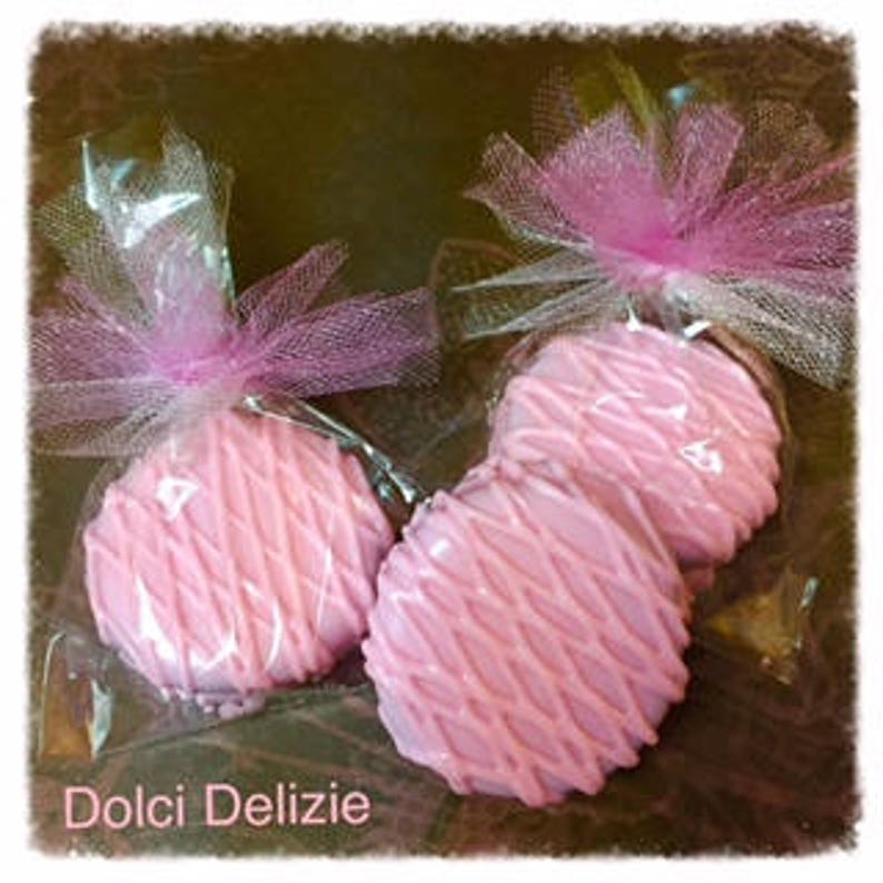 Pink Chocolate Covered Dipped Oreo Cookies Girls Baby Shower - Etsy