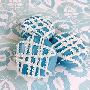 Blue Chocolate Covered Dipped Oreos, Blue Cookies, Blue Treats, Boys ...