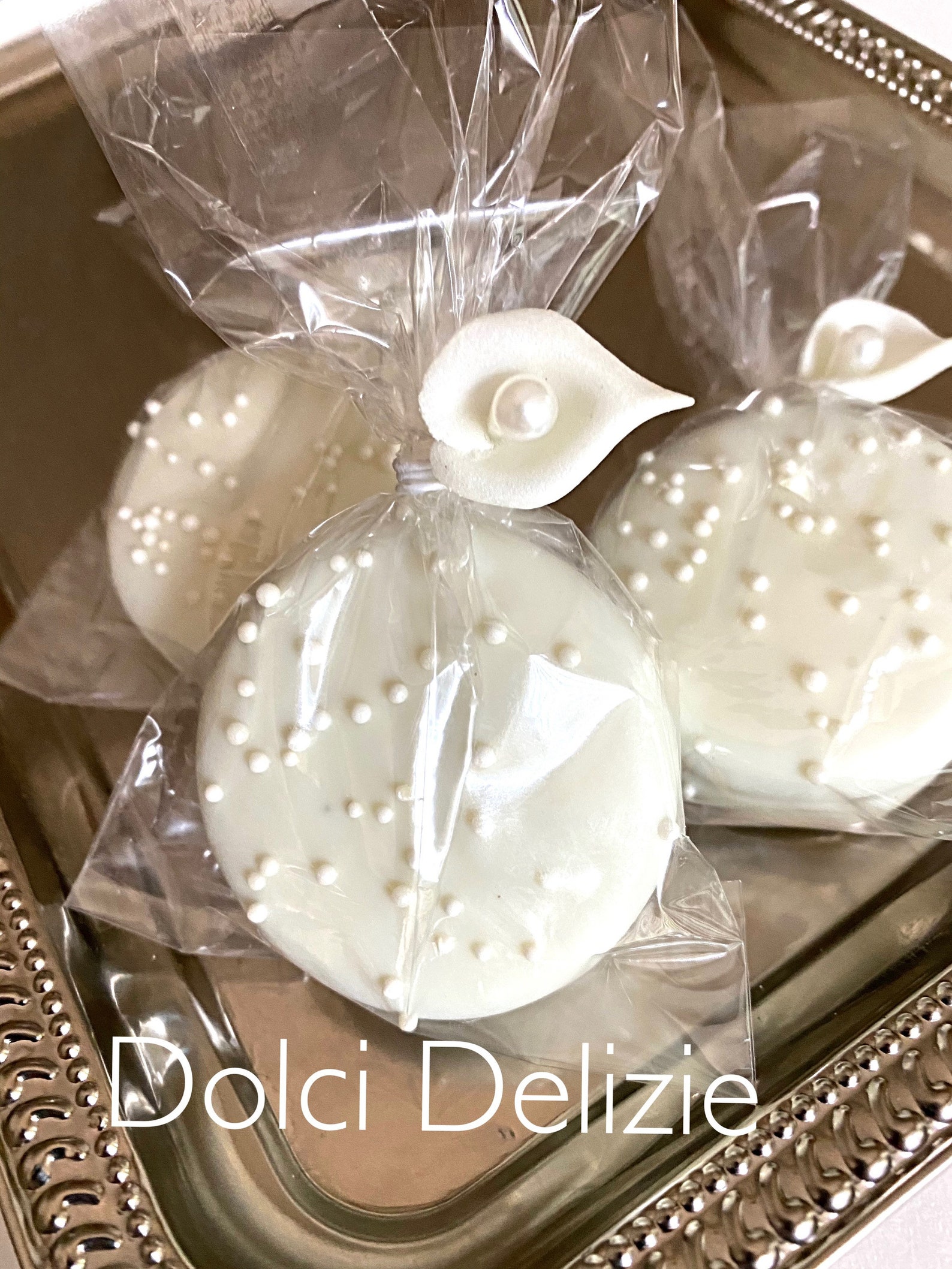 White Calla Lily Favors, Calla Lily Oreos, White Chocolate Covered Oreo ...
