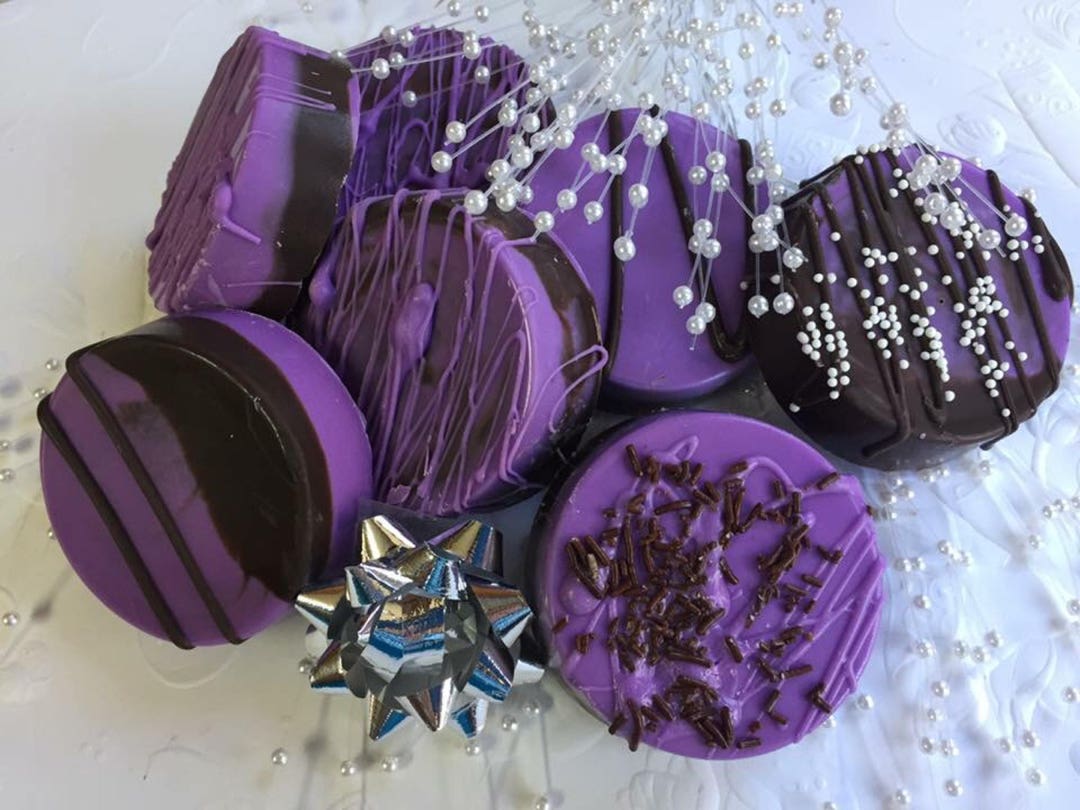 Purple Oreos, Purple Chocolate Covered Oreo Cookies, Purple Cookies ...