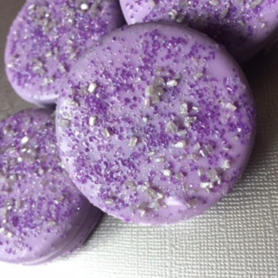 Purple Silver Chocolate Dipped Covered Oreo Cookies Purple - Etsy