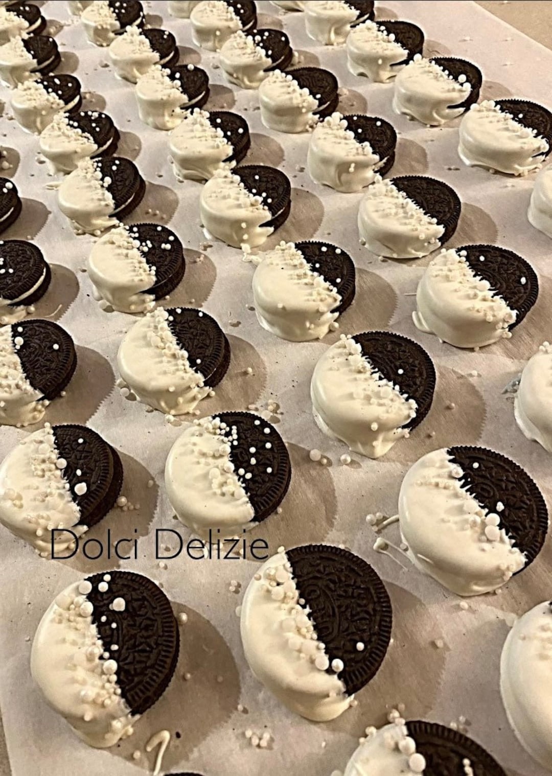 White Chocolate Half Dipped Oreos, White Wedding Favors, Wedding Favors ...