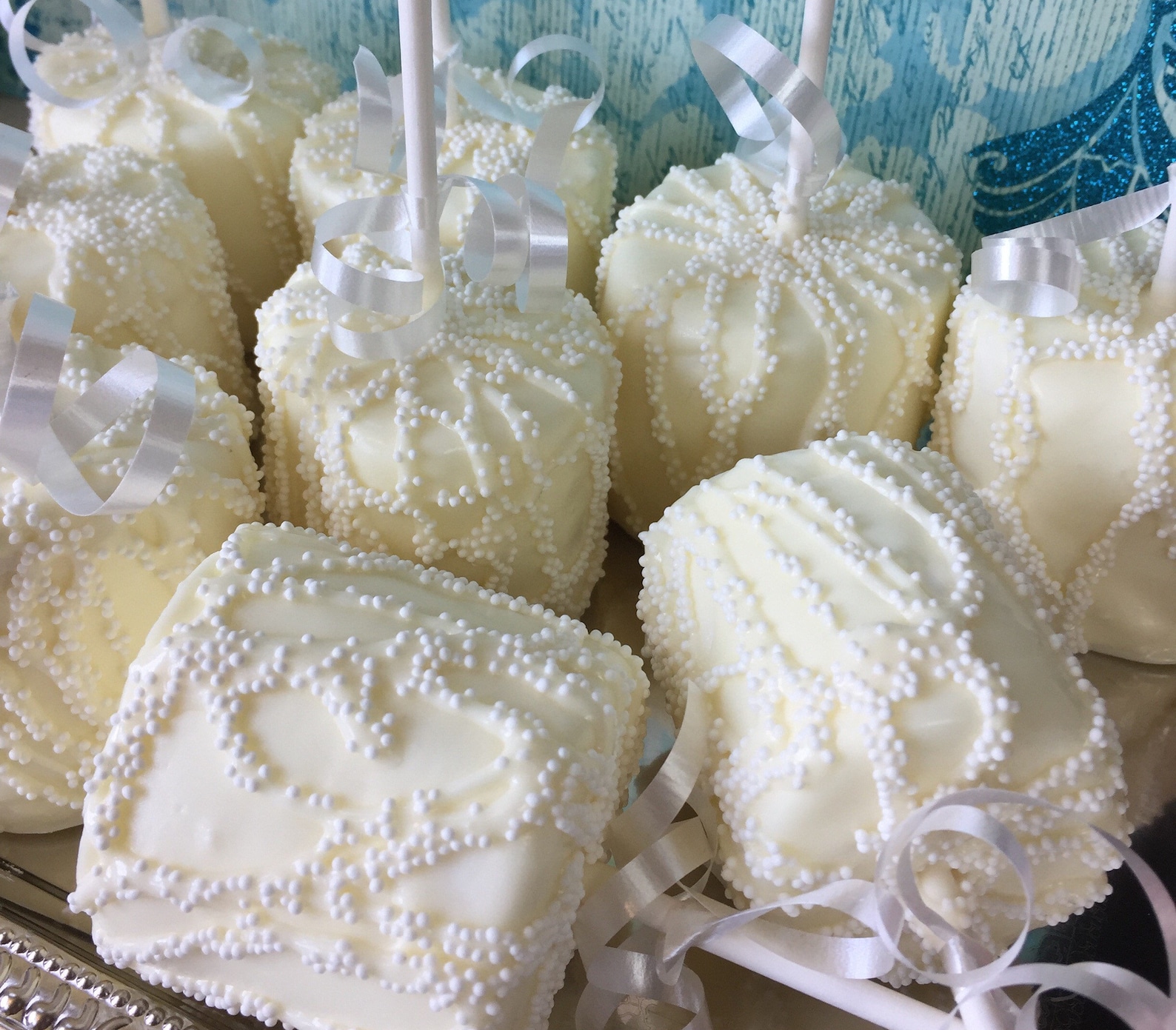 White Marshmallow Pops, Chocolate Covered Dipped Jumbo Marshmallow ...