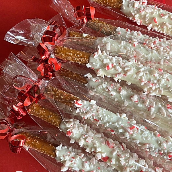 Christmas Pretzel Rods - Etsy