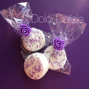 Purple White Oreos, Purple White Chocolate Covered Dipped Oreos, Girls ...