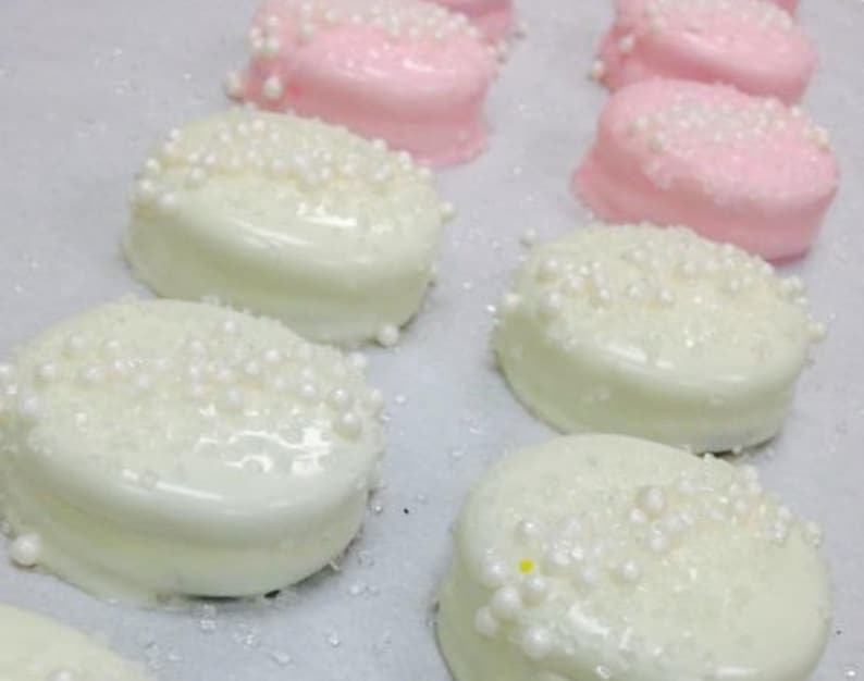 Pink White Oreos Pink White Chocolate Covered Dipped Oreos | Etsy
