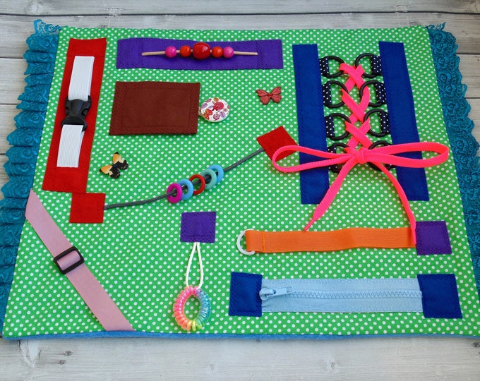 Busy Blanket Fidget Blanket for Dementia Blanket Skills Board Busy ...