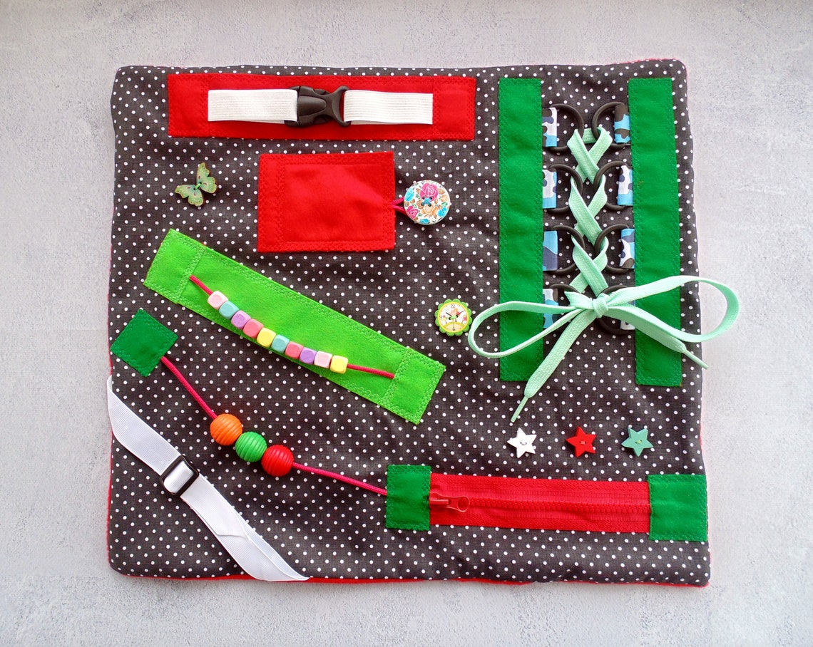 Fidget Blanket Dementia Anxiety Blanket Sensory Board Fidget Quilt ...