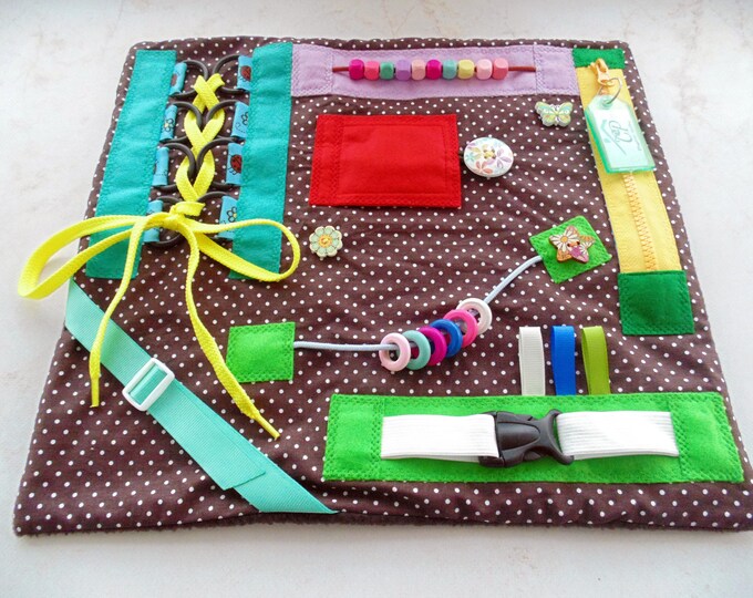 Fidget Blanket for Dementia Blanket Sensory Blanket Busy Blanket Fidget ...