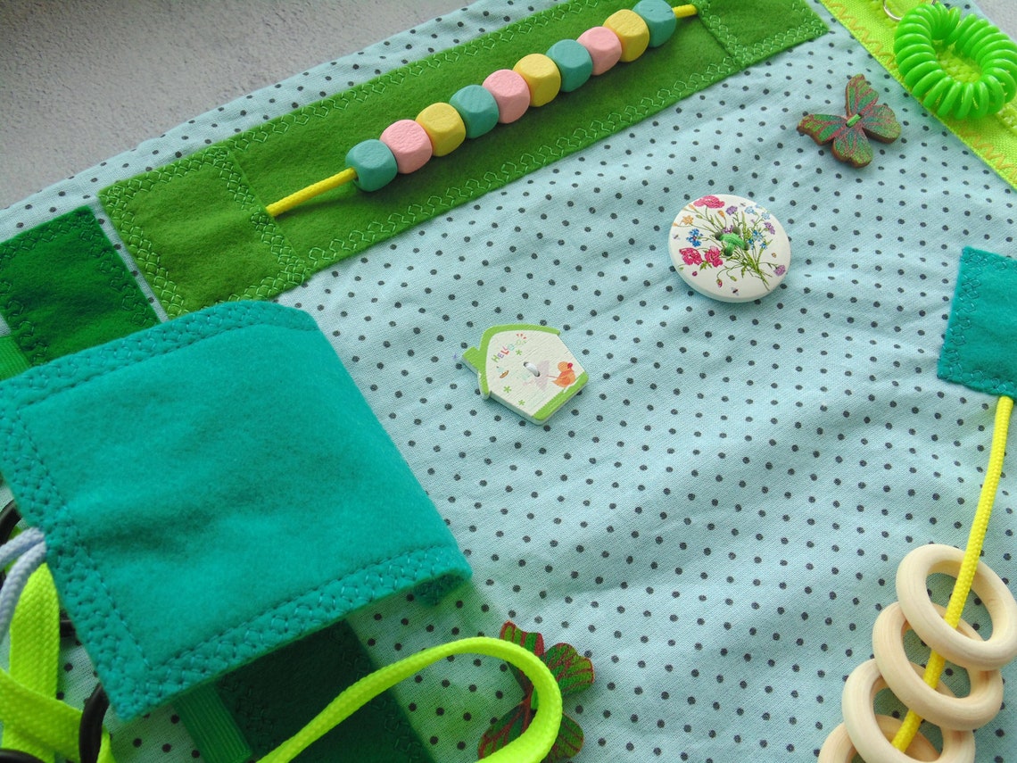 Fidget Blanket for Dementia Blanket Sensory Blanket Busy Blanket Fidget ...